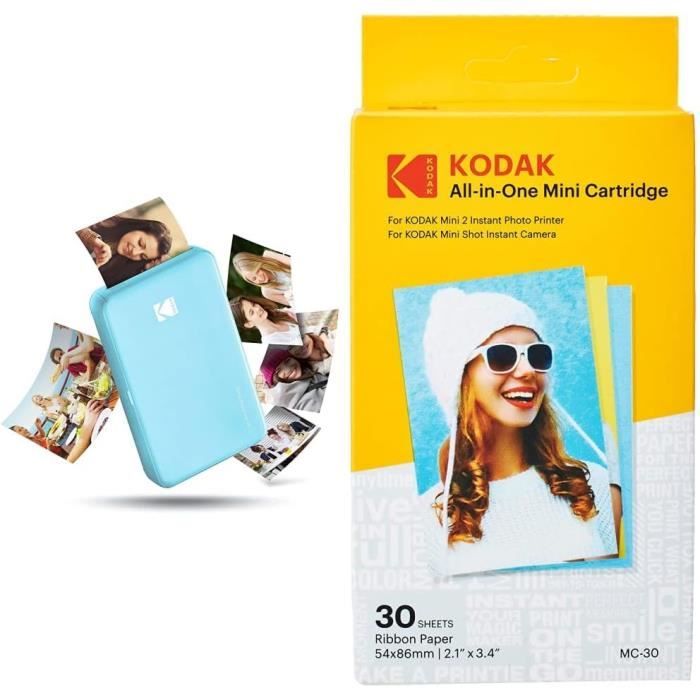 Kodak Mini 2 HD Wireless Mobile Instant Photo Printer with 4Pass ...