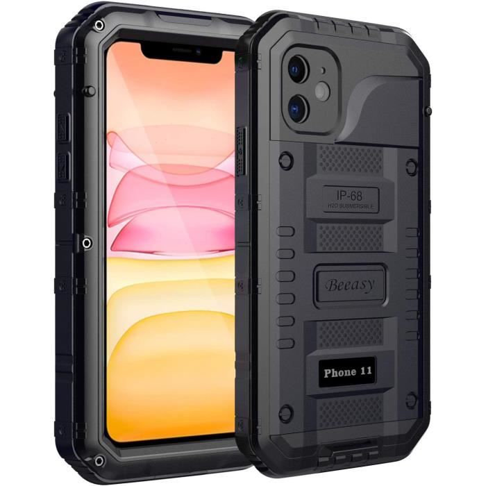Coque Iphone 11 Antichoc, 360 Intégrale Étanche Protection coque Ip68 ...