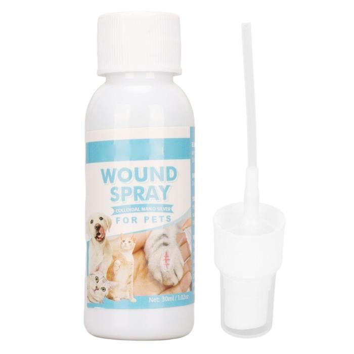 Spray pour plaies pour animaux de compagnie - VGEBY - 30 ml - Réduit l ...