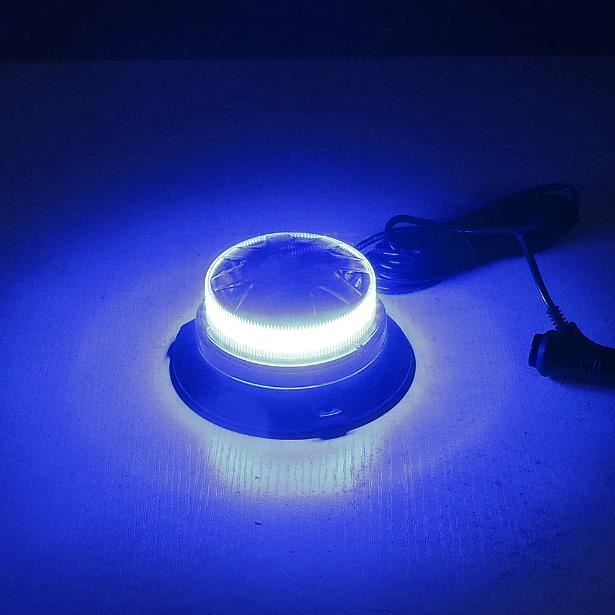 1pcs Blue Lumière stroboscopique rotative LED bleue clignotante lampe d ...