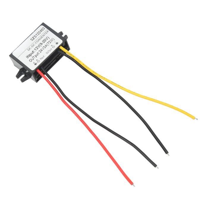 Zerone Convertisseur élévateur Cc à Cc Dc To Dc 12v 9‑20v To 24v3a Boost Converter Convertisseur