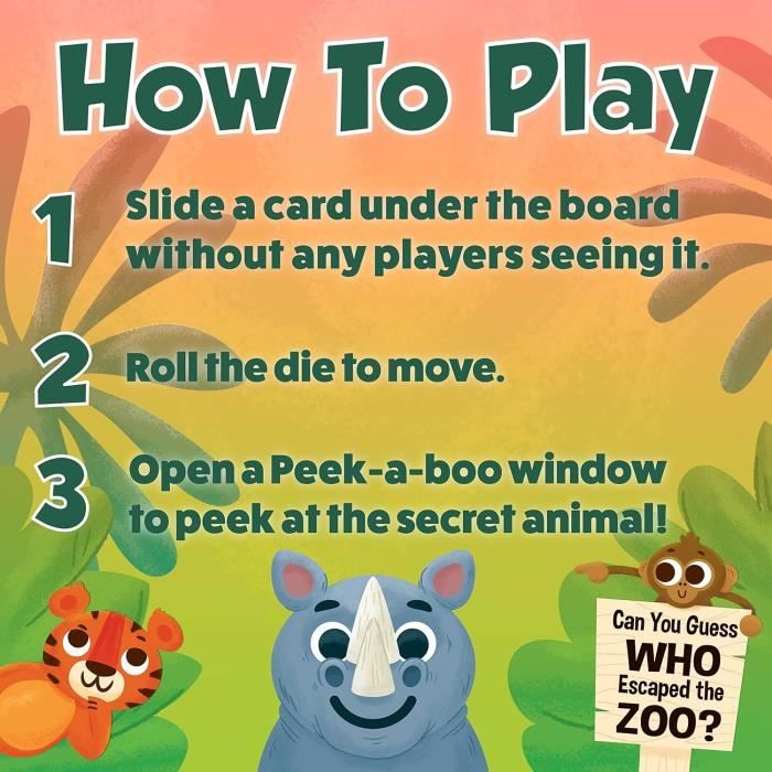 Peek-A-Boo Zoo - Soyez Le Premier À Découvrir L'Animal Manquant - À ...