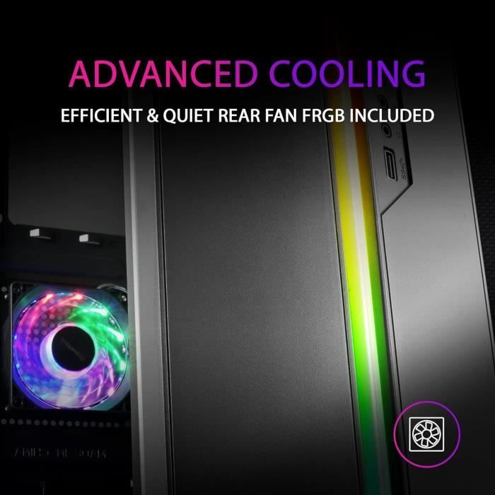 Mars Gaming Mc-S1, Boîtier Pc Micro-Atx Ultra-Compact, Eclairage Avant ...