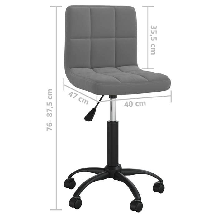 Chaise fauteuil siège pivotante de bureau informatique étude foncé ...