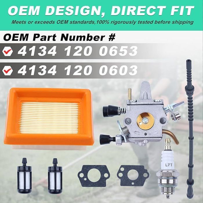 Kit de Carburateur pour Stihl FS120 FS200 FS250 FS300 FS350 FR380 FR450 ...