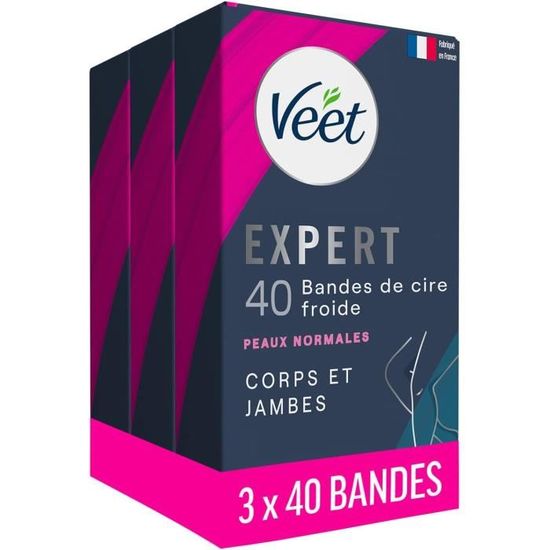 Expert - 120 Bandes De Cire Froide Corps & Jambes - Peaux Normales ...