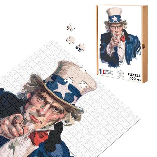 Puzzle Classique 500 pièces Uncle Sam US army Etats Unis Guerre du ...