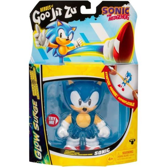 Sonic Glow Surge 13cm - HEROES OF GOO JIT ZU - SONIC - Figurine ...