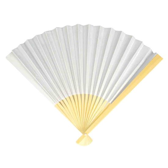Eventail papier blanc 25 cm - Cdiscount Beaux-Arts et Loisirs créatifs