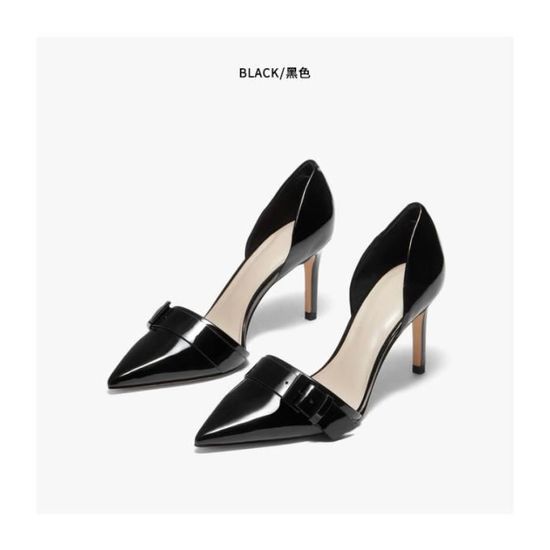 Escarpins Femme Talons hauts en cuir verni à bout pointu - KJEHOME ...