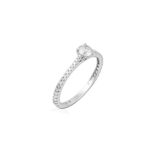 Bague "Solitaire Royal 0,3" Or et Diamants Or blanc - Achat / Vente ...