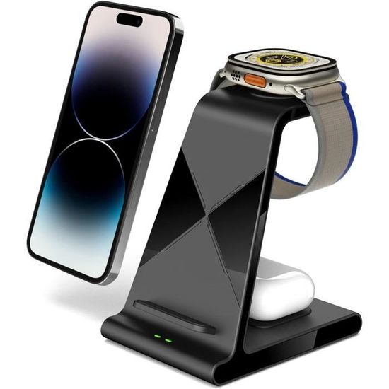 Chargeur Induction Iphone, 3 En 1 Chargeur Induction Station Pour ...