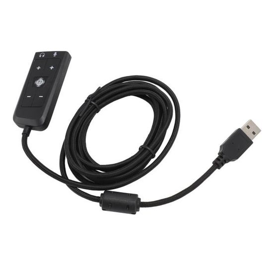 Adaptateur Carte Son USB vers Jack 3.5mm pour Kingston HyperX Cloud II ...