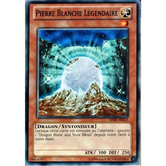 Carte YU-GI-OH SDBE-FR013 Pierre Blanche Légendaire Commune NEUF FR - Cdiscount Jeux - Jouets