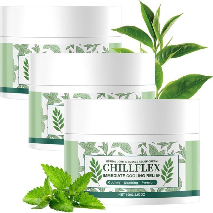 Crème Rafraîchissante CHILLFLEX, Crème Apaisante Au Menthol CHILLFLEX ...