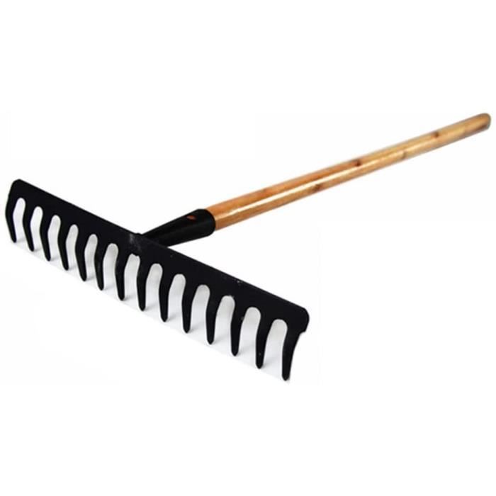 Râteaux de jardin râteaux, 14 dents râteau à la main pour feuilles ...