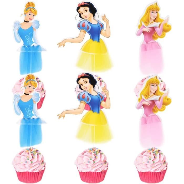 Cupcake Toppers, Princess Gâteau Toppers, Fête Décoration Gâteau D ...