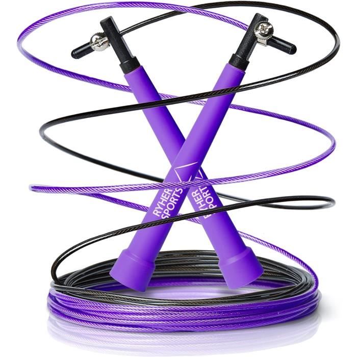 Corde À Sauter Pour Crossfit, Doubles Sauts, Fitness – Livrée Avec 3 M ...