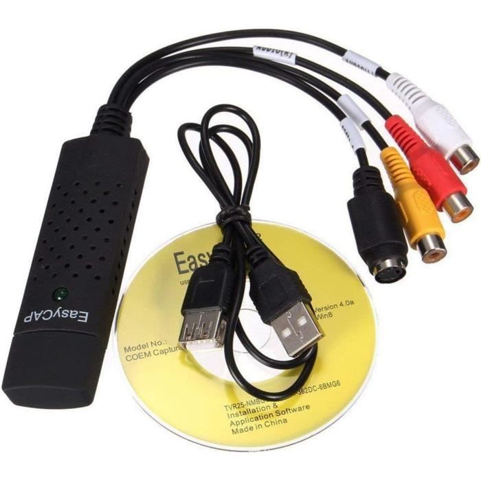 USB 2.0 Audio Capture Adapter VHS VCR TV to DVD Converter Digital Video ...