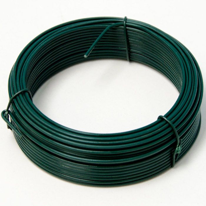 Fil Métallique enduit de PVC 25 m de long métal revêtu de plastique ...