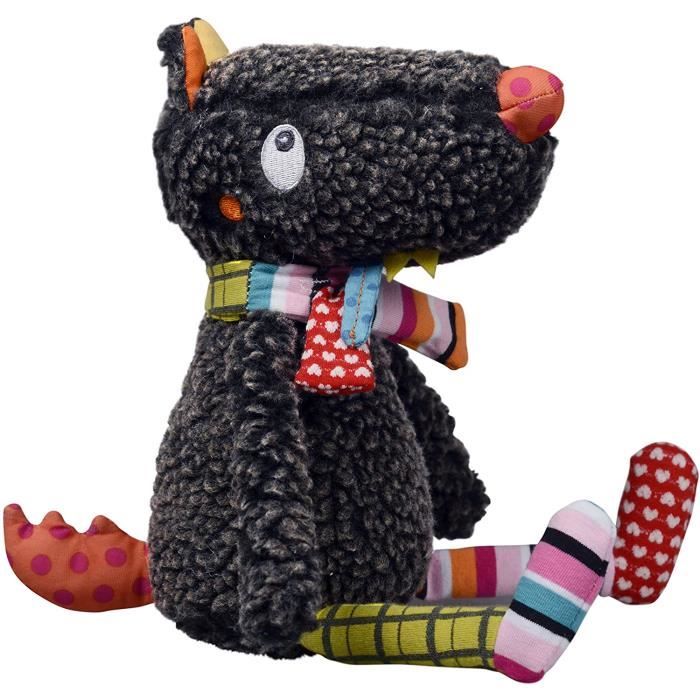 EBULOBO Doudou Monsieur Louloup Doudou Mixte 25 cm Peluche d'Eveil ...