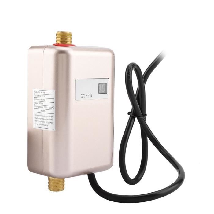 ZJCHAO chauffe-eau sans réservoir 220V -240V 3000W Mini chauffe-eau instantané électrique sans ...