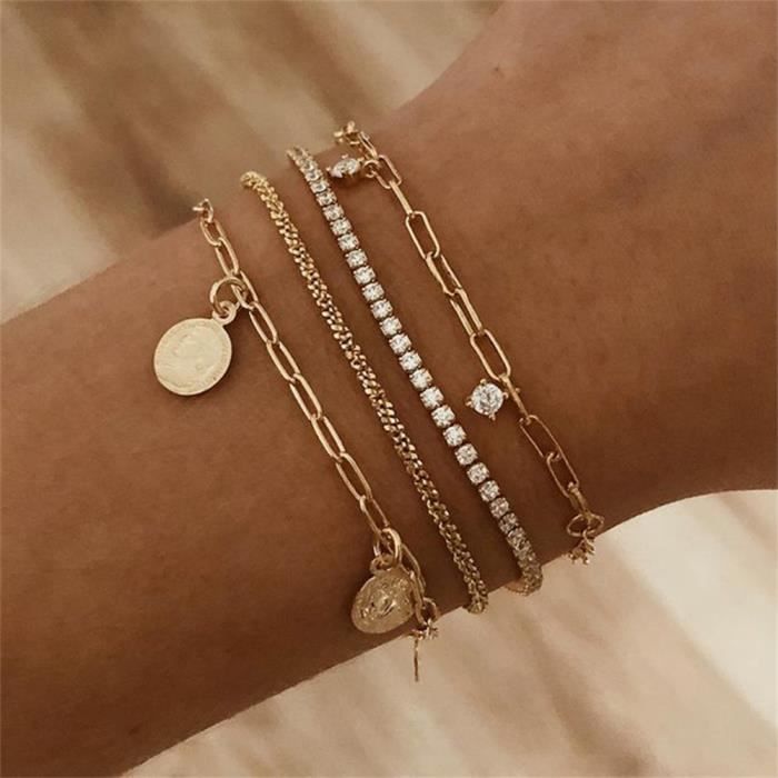 Bracelets Boho à plusieurs niveaux pour femmes bijoux Vintage ...