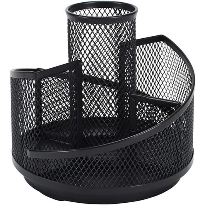 Porte-Stylo Rotatif Stylo Contenant Conteneur Noir Bureau En Maille ...