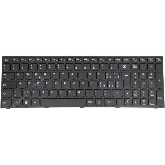 Clavier Italien Pour Lenovo G50-70 80Dy, G50-75 80Ec, G50-80 80E5, G51 ...