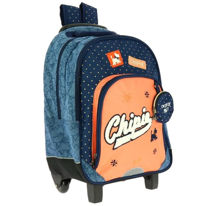 Sac à dos à roulettes Chipie Field 46 CM - 2 Cpt - Cdiscount Bagagerie ...
