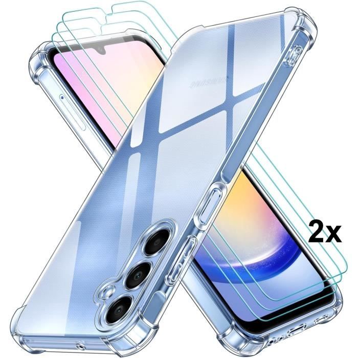 Coque - MASSILIA TECH - GALAXY A05S - Silicone Souple - 2 Vitres en ...