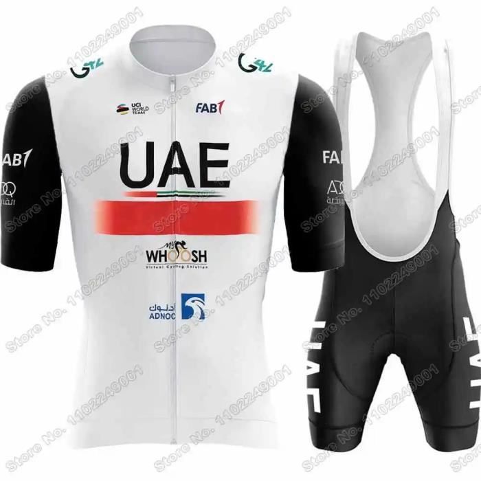 Maillot de cyclisme UAE Team Tadej Pogačar 2024 France TDF pour homme ...