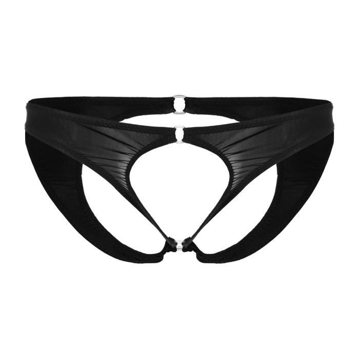 IEFIEL String Homme Sexy Tanga Hot Ouverte Lingerie Érotique Sissy Slip ...