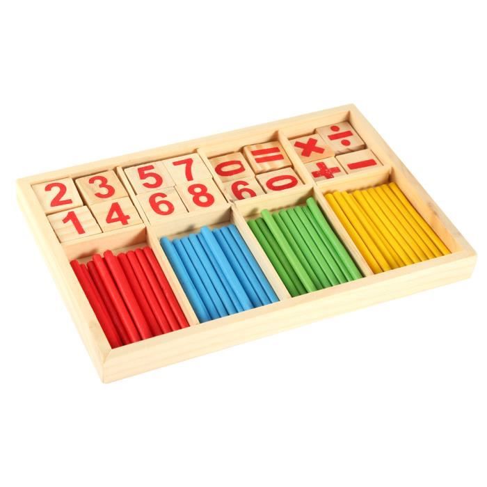 Pwshymi-Jeu d'apprentissage des mathématiques Jouets éducatifs en bois ...