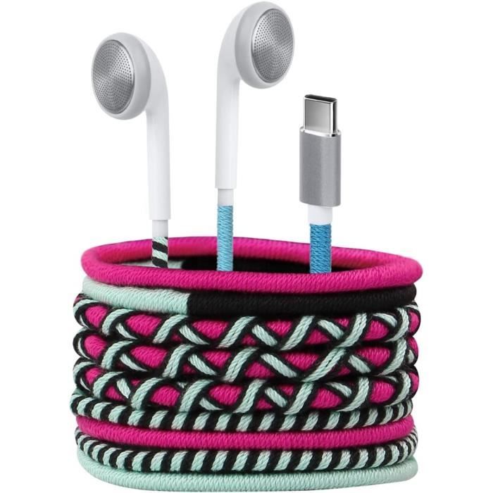 Écouteurs Filaires Coloré Tressé Usb C Ecouteurs - De Type C Intra ...
