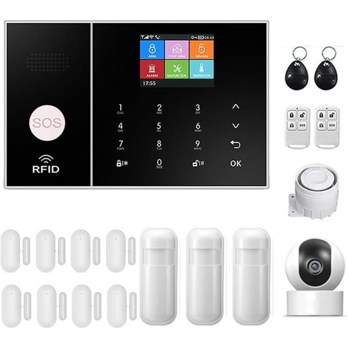 Système De Sécurité D'Alarme À La Maison Le Système D'Alarme De Sécurité Tuya Wifi Gsm ...