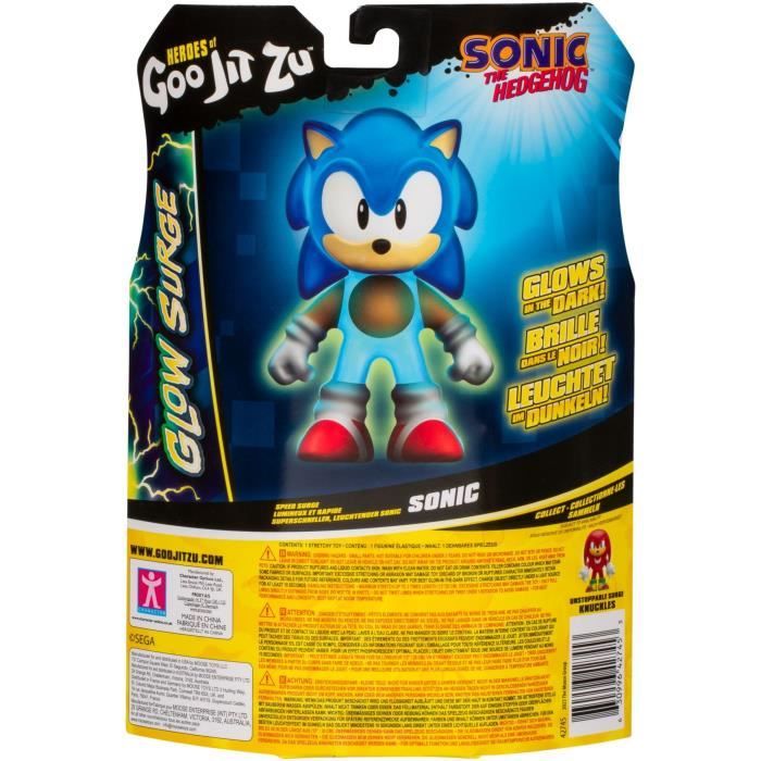 Sonic Glow Surge 13cm - HEROES OF GOO JIT ZU - SONIC - Figurine ...