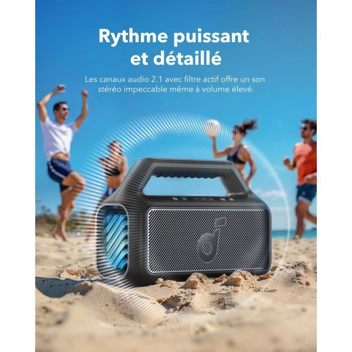 Enceinte Bluetooth Extérieure Boom 2 Son De 80 W Avec Caisson De Basse ...