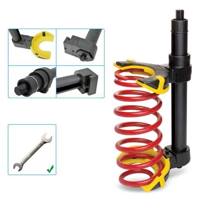 Kit de Compresseurs de Ressorts Universel Compresseur de Suspension ...