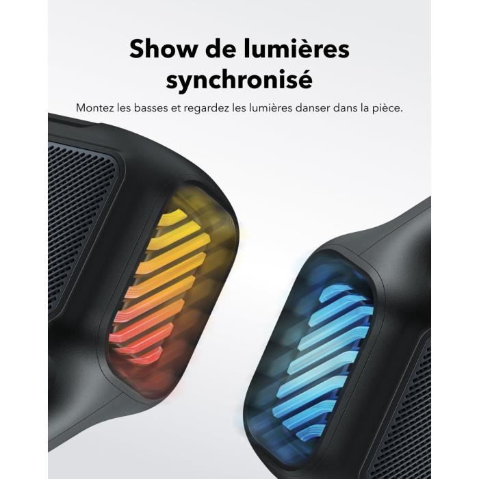 Enceinte Bluetooth Extérieure Boom 2 Son De 80 W Avec Caisson De Basse ...