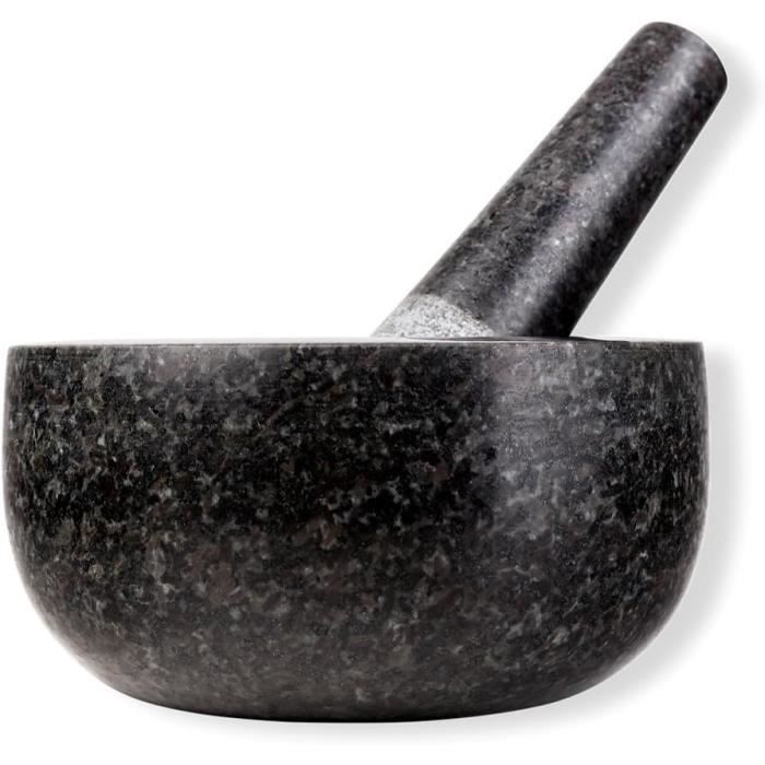 Schramm Mortar with pestle - Ensemble de mortier en granit anthracite ...