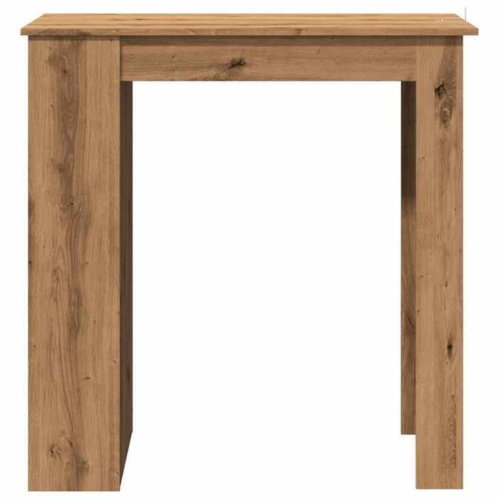 VidaXL Table de bar avec étagère de rangement chêne artisanal 856763 ...