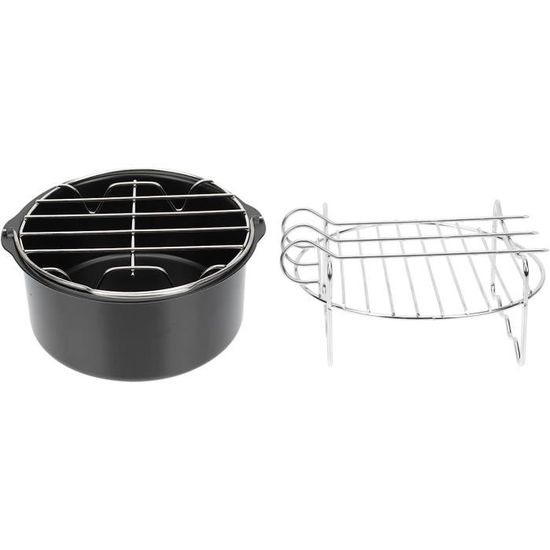 1 ensemble d'accessoires de friteuse à air en acier inoxydable pour ...