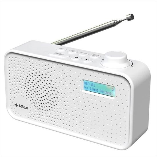 Poste Radio Dab-Dab+-FM Portable Alimentées par Batterie et Secteur Radio Numérique Terrestre ...