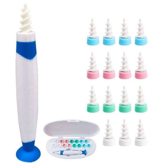 Kit de Nettoyage Oreilles - Ear Cleaning - Spirale avec Ventouse - 16 ...