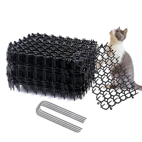Anti-Chat avec Pointes 12Pcs 15.5*20cm en Plastique Pointe Prickle ...