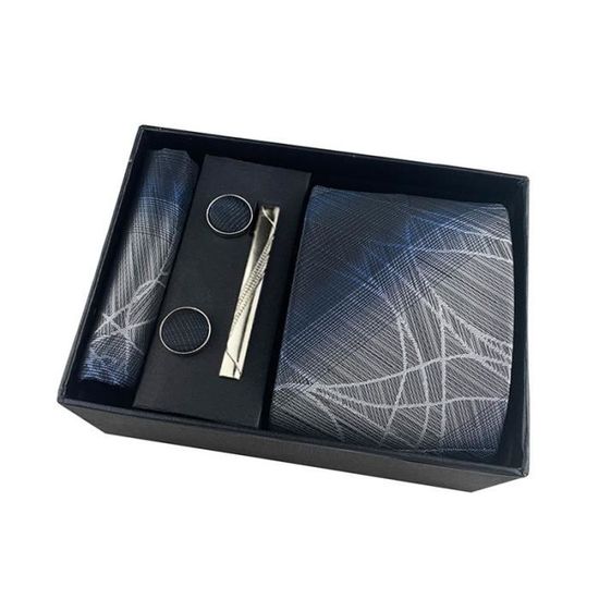 Cravate Homme Jacquard coffret cadeau 4 pcs Casual Business avec ...