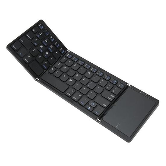 Tbest Clavier pliable Clavier Bluetooth pliable avec pavé tactile Prise ...