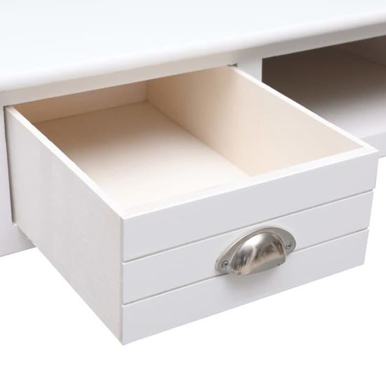CEN Bureau Blanc 110 x 45 x 76 cm Bois - ZJC7798819424454 - Cdiscount Maison