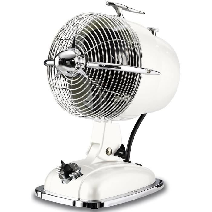 CasaFan Jet Rétro Design Ventilateur de Table Blanc - Cdiscount Bricolage